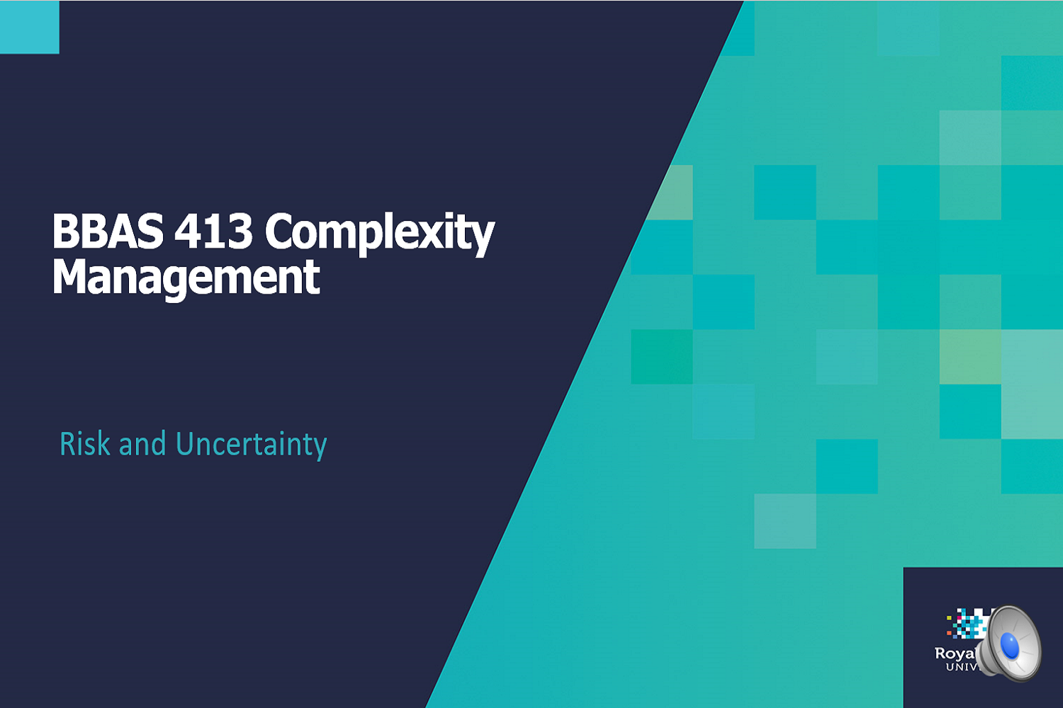 Complexity curricula video 11: Risk and uncertainty - Cascade Institute