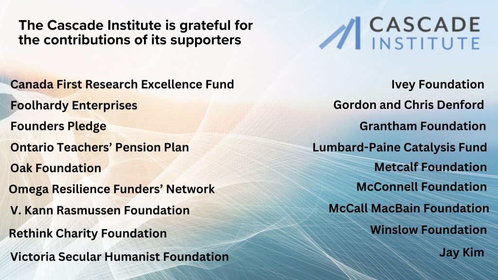 Funding - Cascade Institute